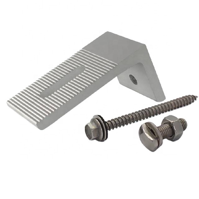 Anodised Aluminium Alloy Extrusion Profiles Clamp For Solar Mounting System